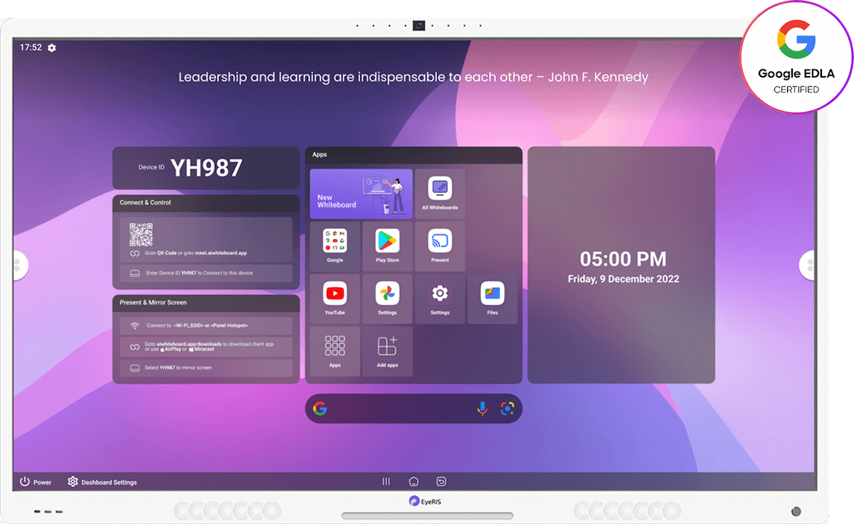 EyeRIS A10: AI-Powered Interactive Digital Board for Smarter Classrooms