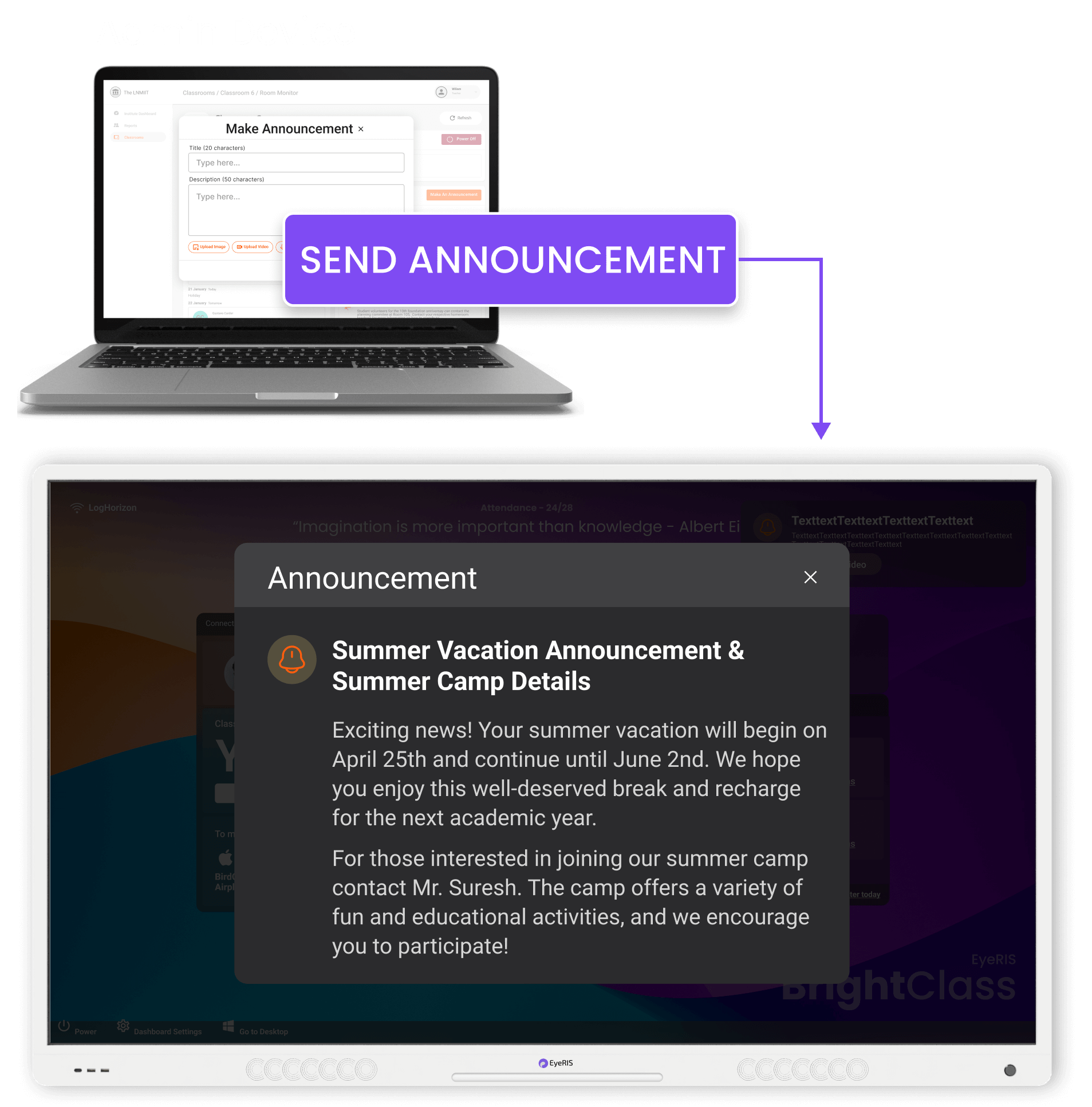 EyeRIS A10: AI-Powered Interactive Digital Board for Smarter Classrooms