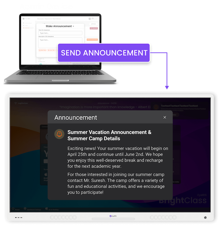 EyeRIS A10: AI-Powered Interactive Digital Board for Smarter Classrooms